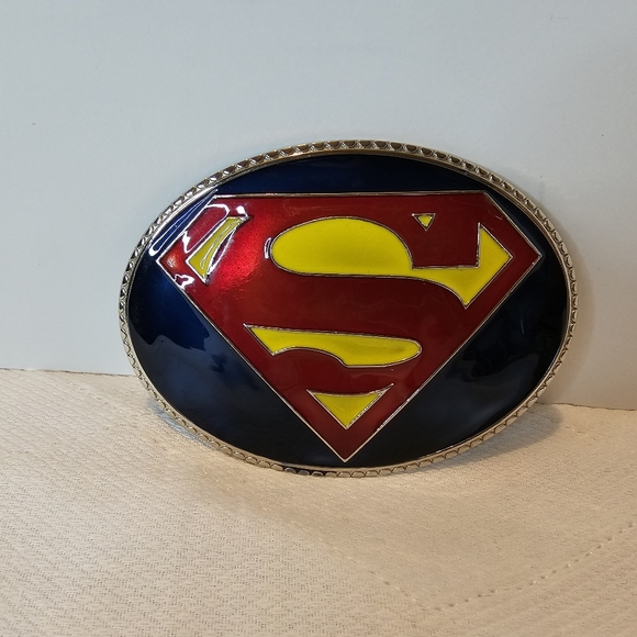 DC Comics | Accessories | Dc Comics Superman Belt Buckle 43 2 ...